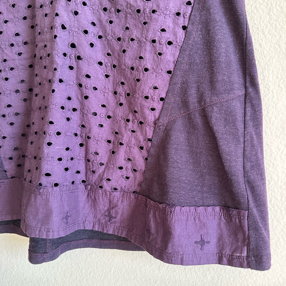 Anthropologie Akemi & Kin Eyelet Tank - Gem